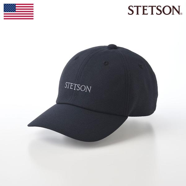 カラー：ネイビーブランド：STETSON（ステットソン）／アメリカ素材：ポリエステル100％つばの広さ：約7.5cm重さ：約60gサイズ調整箇所：後ろ日本製■ サイズの目安実寸：M:56.5cm、L:58cm、LL:59.5cm【関連ワード...