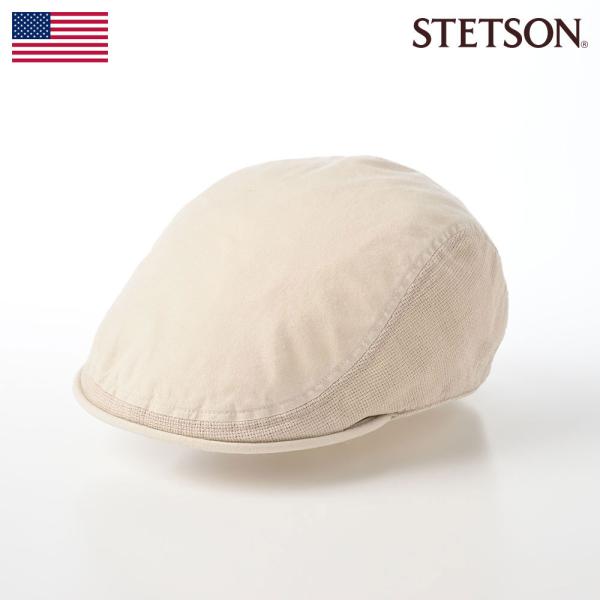 カラー：ライトベージュブランド：STETSON（ステットソン）／アメリカ素材：綿100％つばの広さ：約6cm重さ：約50gサイズ調整箇所：後ろクラッシャブル日本製■ サイズの目安実寸：M:56.5cm、L:58cm、LL:59.5cm、3L...