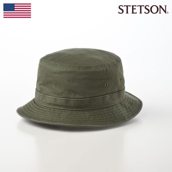 カラー：カーキグリーンブランド：STETSON（ステットソン）／アメリカ素材：綿100％つばの広さ：約4〜5cm重さ：約90gクラッシャブル中国製■ サイズの目安実寸：M:56.5cm、L:58cm、LL:59.5cm■ 取り扱いのご注意手...