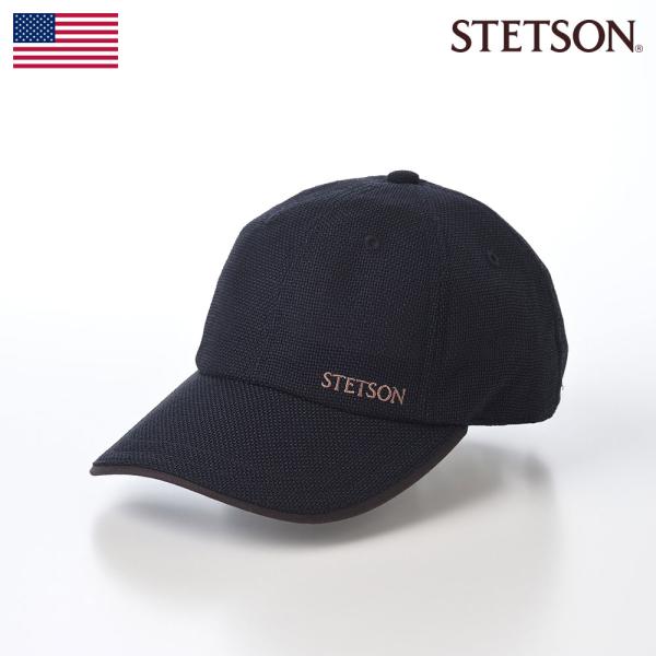 カラー：ネイビーブランド：STETSON（ステットソン）／アメリカ素材：トリアセテート、ポリエステル、綿／ベルト部分：牛革つばの広さ：約8cm重さ：約70gサイズ調整箇所：後ろ日本製■ サイズの目安メーカー表記　M:56.5cm、L:58c...