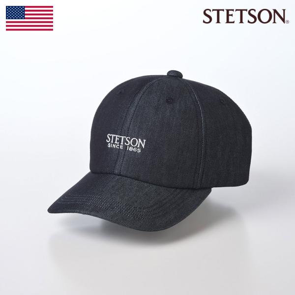 カラー：ネイビーブランド：STETSON（ステットソン）／アメリカ素材：綿65％、絹35％つばの広さ：約7.5cm重さ：約80gサイズ調整箇所：後ろ日本製■ サイズの目安メーカー表記　M:56.5cm、L:58cm、LL:59.5cm実寸サ...