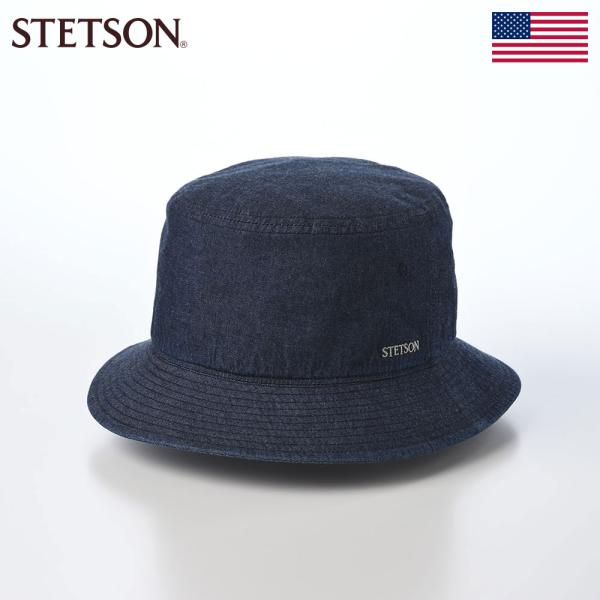 カラー：ダークネイビーブランド：STETSON（ステットソン）／アメリカ素材：綿100％つばの広さ：約5〜6cm重さ：約60g日本製着用シーズン：通年※サイズ調整テープ（長さ30cm）が1個付属します。■ サイズの目安メーカー表記　M:56...