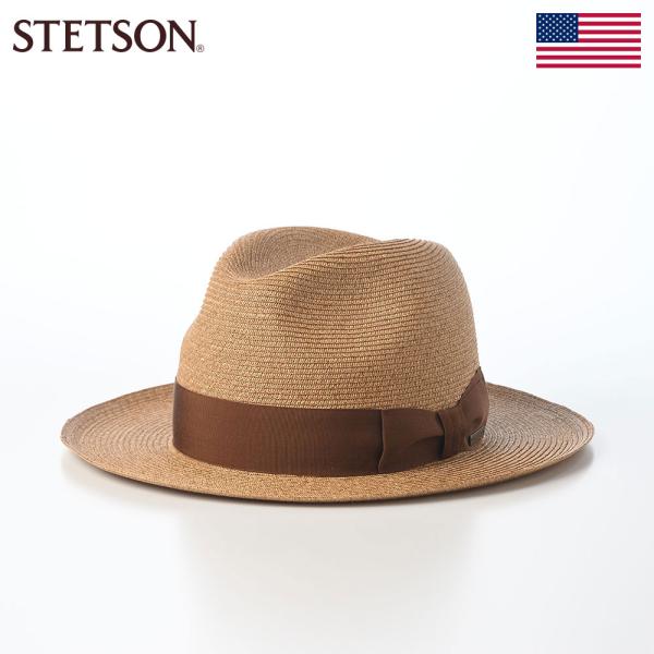 カラー：ベージュリボンの色：ブラウンブランド：STETSON（ステットソン）／アメリカ素材：分類外繊維（紙）93％、ポリエステル7％つばの広さ：約6.5〜7.5cm重さ：約130gスベリ絞りアジャスターあり※サイズを1〜1.5cm小さくでき...