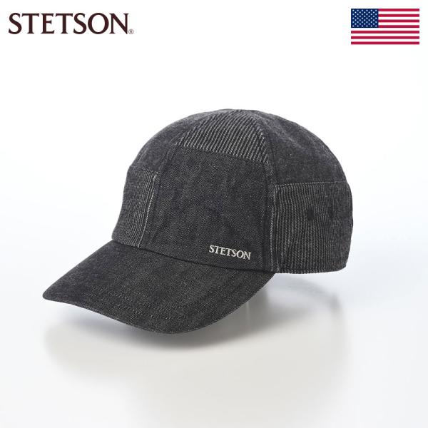 カラー：ブラックブランド：STETSON（ステットソン）／アメリカ素材：綿100％／ベルト部分：牛革つばの広さ：約7.5cm重さ：約80gバックデザイン：アジャスタースタイル日本製着用シーズン：通年■ サイズの目安メーカー表記　M:56.5...