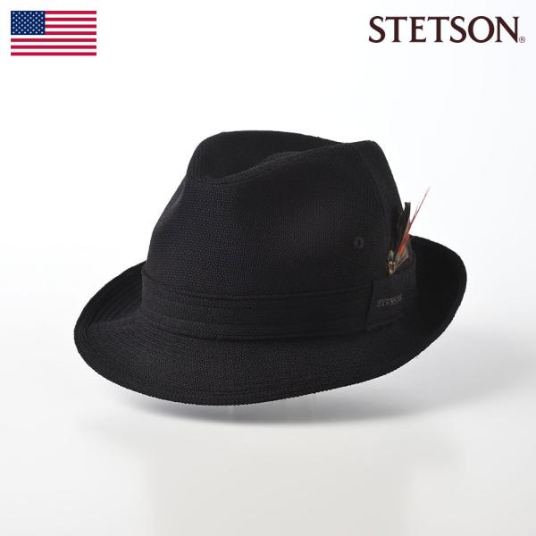カラー：ブラックブランド：STETSON（ステットソン）／アメリカ素材：トリアセテート、ポリエステル裏地：メッシュつばの広さ：約3.5〜4.5cm日本製※羽は取り外し可能です。■ サイズの目安メーカー表記　55cm、56cm、57cm、58...
