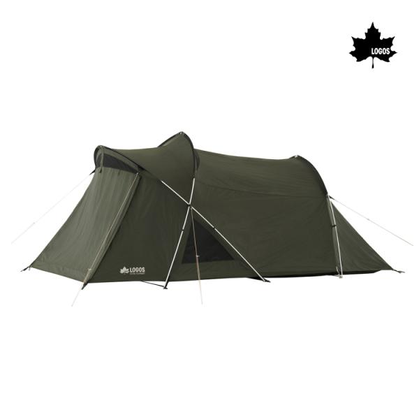 LOGOS neos エーコン リビングドーム L-BE 71201191ロゴス テント 2ルーム ファミリーテント天空を感じるエーコントップフレーム採用！耐風性にも優れたエントリーモデルどんぐりのように尖った形状の「エーコントップフレーム...