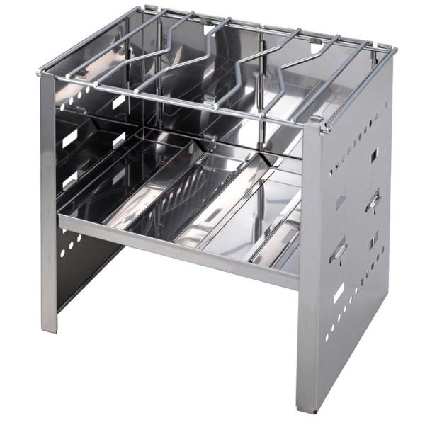 少人数のキャンプに最適です。本体は錆びにくいステンレス製で、耐久性があります。ゴトクとアミがセットになっており、煮炊きや焼き物など、さまざまな用途に賢く活用できます。ゴトクは取り外し可能で、上からも継ぎ足しができるので、燃料や用途に合わせて...