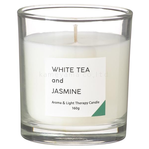 ★ご注意★お客様のご覧の環境(PC・スマホ・タブレット・携帯電話など)により、色の見栄え等が異なる場合がございます。カメヤマキャンドル A4790590 香るキャンドルL 「ホワイトティー＆ジャスミン」清らかなホワイトティーとほのかに甘みを...