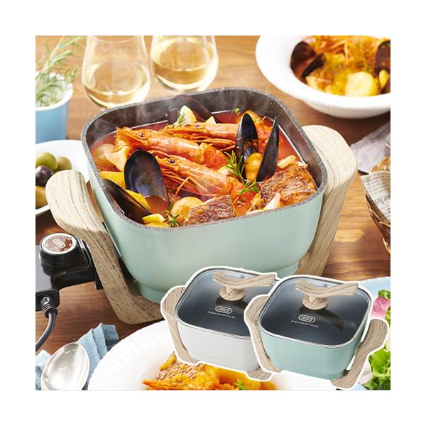 ラドンナ Toffy コンパクトマルチ電気鍋 K-HP3「煮る/焼く/蒸す/炒める/揚げる/炊く」の調理ができる、消費電力1000Wの高火力、1台6役の多機能電気鍋です。熱効率が良くお手入れが簡単な“ヒーター一体型構造”で、コンパクトなのに...