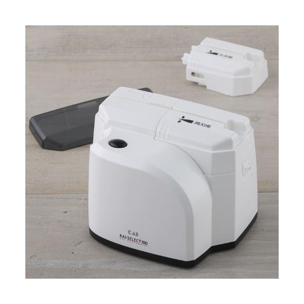 【新品の切れ味】貝印 ワンストロークシャープナー AP-0133 [AP0133][SELECT 100]■仕様：電源: AC100V　50Hz/60Hz定格消費電力：40W/53W　定格時間：2分保証期間：本体 お買い上げ日より1年■サイ...
