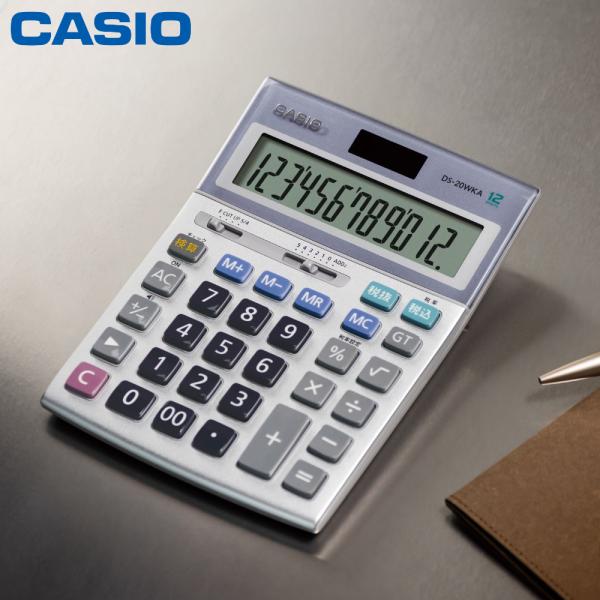 カシオ 本格実務電卓 デスクタイプ DS-20WKA検算タイプが3キーロールオーバー機能に進化！早打ちへの対応が向上しました。一般企業での経理、財務、簿記や金融機関をはじめとするプロのニーズを徹底追及。優れた早打ち対応設計、操作性、視認性な...