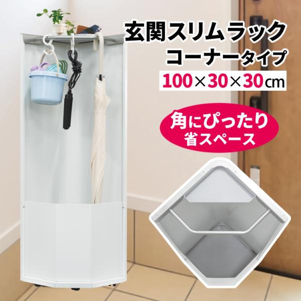 傘・清掃道具など 『見せたくない』 を 『隠して』 収納　玄関スッキリ