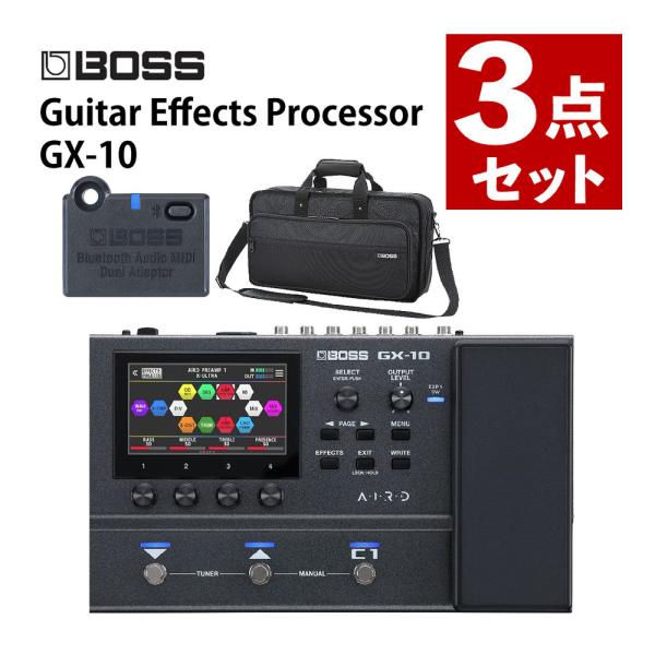 BOSS GX?100 マルチエフェクター は、AIRD プリアンプによる チューブ・アンプ 的な弾き心地と 高品位サウンド を実現。タッチ対応 カラー・ディスプレイ と 4ノブ操作 により、直感的に エフェクトブロック の順序やパラメータ...
