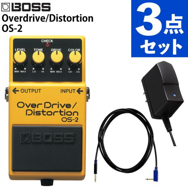 BOSS OS-2 エフェクター は オーバードライブ と ディストーション を1台に搭載した ギターエフェクター です。 歪みペダル として 幅広い サウンドメイク が可能で、 COLORノブ により ドライブペダル のバランス調整も簡単...