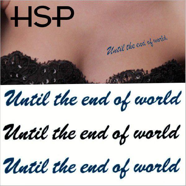 大人気！オシャレなタトゥーシール！●商品名タトゥーシール　2枚セット　until the end of world●サイズ6×10.6cm(絵柄台紙部分)●備考※上記表示商品2枚セットでの価格となります。※注意事項※・目・口の周りや肌の敏感...