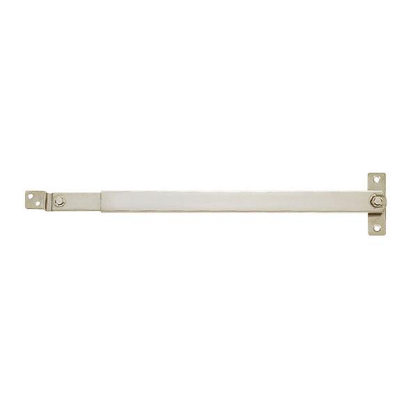 No.1504N　レバーストッパー（埋込型）内付外開 312mmドアを閉めた時に金具がみえない埋込タイプ。室内ドアの戸当り兼、あおり止め金具開きドア停止位置を任意の角度（100度以内）で設定。用 途 ：室内ドアの戸当り兼煽り止め金具用材 質...