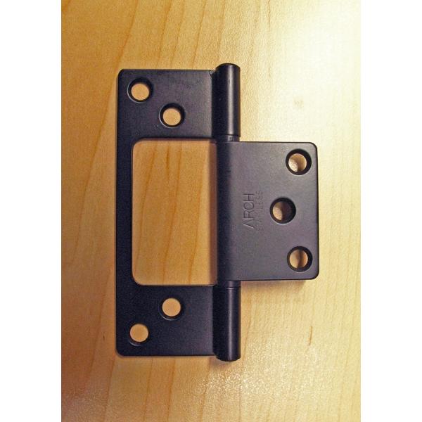 掘り込み不要で面付でもすっきり、今や丁番の定番品全て　黒頭の木ネジ付※　送料は　少数枚数の場合はクリックポストとなります　　20枚以上の場合は、佐川急便となります