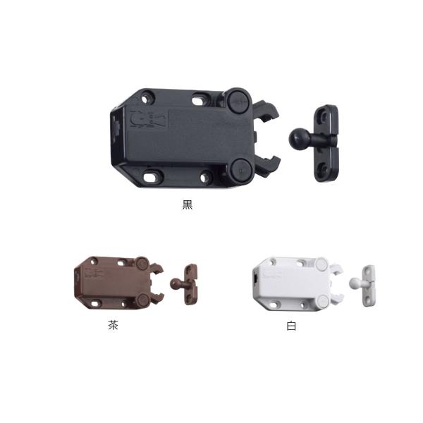 プッシュして開閉するので　地震対策になります扉1枚で1個使用です取付ビス在中※4個までメール便可能です