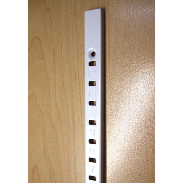 ≪こちらの商品　即日出荷可能です≫軽量用のハシゴ棚受柱（可動型棚柱）棚の種類によって棚受けと組み合わせて使用します。※棚受けの耐荷重を必ずご確認くださいランプ印　ホワイト　ステンレス鋼製棚柱　ＳＰ型材質　本体：ステンレス(SUS430)　焼...