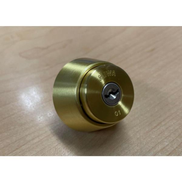 美和ロック製　U9　BH,LD,LDSP,DZ用　シリンダー　キー3本付き適応ドア厚：33〜42ｍｍゴールド　BS,GD仕上げ