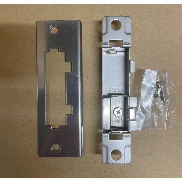 美和ロック製　レバーハンドル錠　ＷＬＡ錠の調整ストライクとトロ受適応ドア厚：片開き　42〜50ｍｍステンレスヘアライン仕上げ