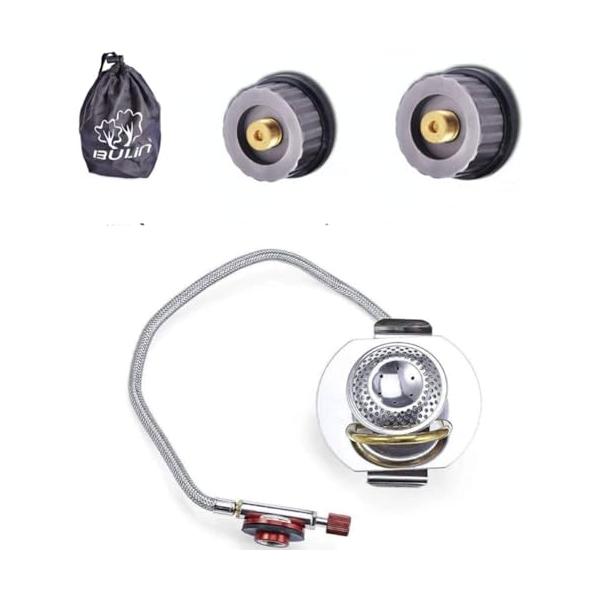 Trangia ストームストーブに最適で、独自のファイヤーラックを使用するお客様にも適しています。ホースもよく回転します。 ホースの長さ: 28cm適用タンク：ODタンク。 CB缶使用用の変換アダプター付きで経済的！重量：約180グラム（本...