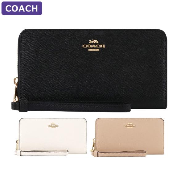 コーチの新作を入荷しました。■商品特徴財布 長財布 ラウンドファスナー ラウンドジップ ジップアラウンド レディース レザー 革 ストラップ リストレット■モデル：CRSGRN LNG ZP ARND W クロスグレイン ロング ジップ ア...