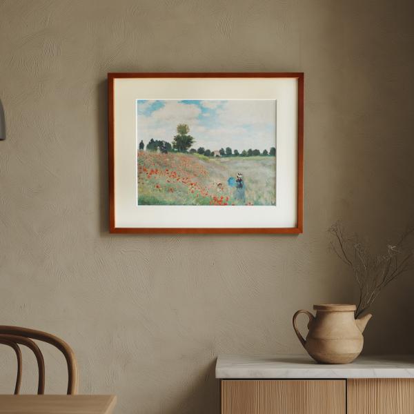 作家名：クロード・モネ  /  Claude Monet作品名：アルジャントゥイユのひなげし / The Poppy field near Argenteuilサイズ（額外寸）: W424mm × H348mm × D23mm重量：約1.6...