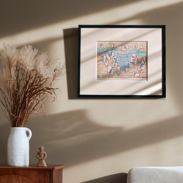 作家名：パウル・クレー / Paul Klee作品名：プロヴァンスの海岸 6 / C〓te de Provence 6サイズ（額外寸）: W424mm × H348mm × D23mm重量：約1.6kg技法：ジクレー用紙：水彩紙フレーム：木...