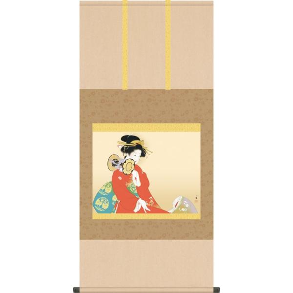 明治の京都下京に生まれ育った女流画家。「一点の卑俗なところもなく清澄な感じのする香り高い珠玉のような絵」、「真・善・美の極致に達した本格的な美人画」を念願として女性を描き続けた。1948年（昭和23年）女性として初めて文化勲章を受章。●幅5...