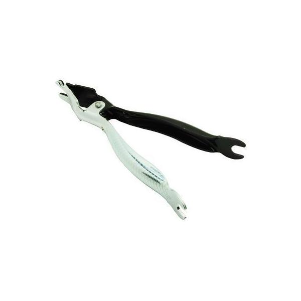 ■商品仕様：・全長：193mm・重量：170g・開口幅：30mm・対応径：約φ4〜10mm・レンチサイズ：8mm、10mm■商品説明：硬くなったホースを無理なく取り外せるプライヤーです。ホースにプライヤーをセットし、プライヤーを広げてホース...