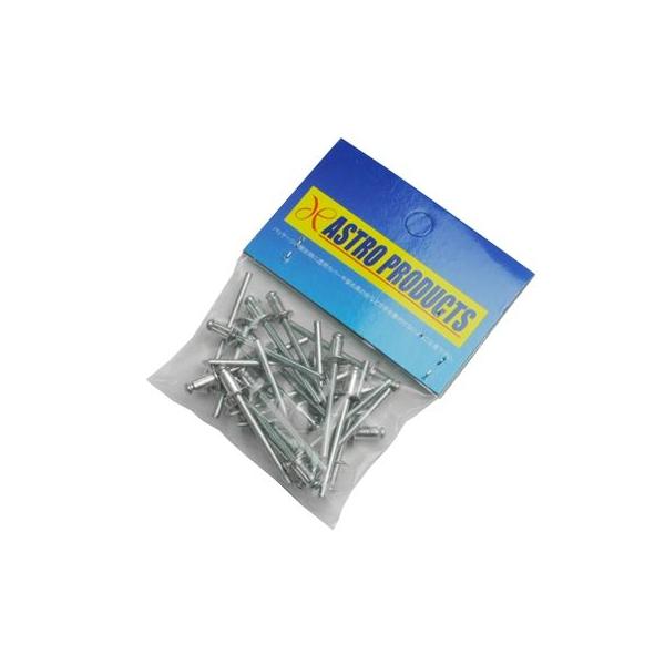 ■商品仕様：・リベットサイズ：φ4.0×7.0mm・下穴径：φ4.1〜4.2mm・リベット長：6.4mm・ツバ径：φ7.8mm・ツバ厚さ：1.4mm・対応板厚：1.0〜3.2mm・入組数：25本・材質：スチール（シャフト）、アルミニウム（フ...