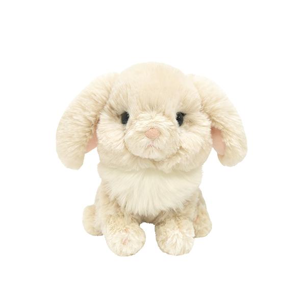 約H15×W13×D16cmふわふわな生地で手触りがたのしめる子うさぎぬいぐるみシリーズ、Lapinou（ラピヌ）手のひらにちょこんと乗る大きさです。