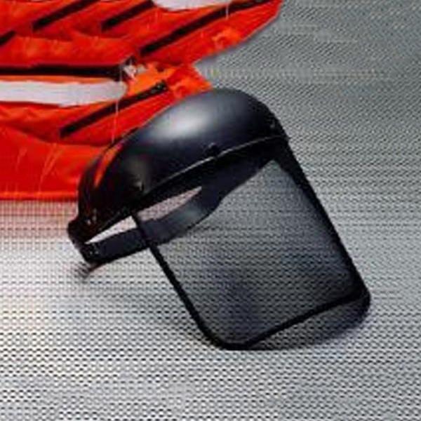 ★破れない！ステンレス製 刈り払い作業、農作業及び炉前作業等で発生する比較的大きめの飛来粉じん、浮遊粉じん、又は熱などからの顔面保護にお使い下さい。・頭のサイズ・・52cm〜64cmまで簡単に調節できます。・レンズ（メッシュ）は上下移動がで...