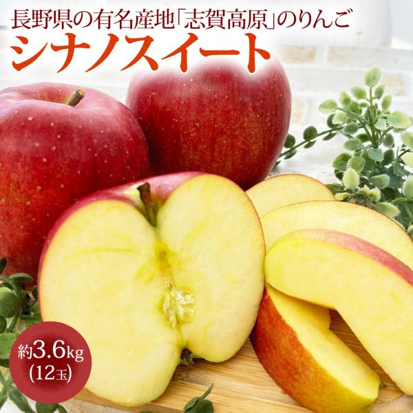【商　品】ご家庭用 長野県 志賀高原産 シナノスイート【容　量】12玉入(約3.6kg)【発送情報】本商品は10月中旬頃から10営業日以内に発送いたします。本商品は農作物のためお届け日の指定ができかねます。【特　徴】 「標高の高い志賀高原で...