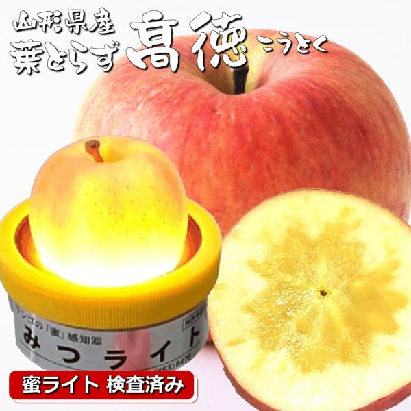 【商品】山形県産 高徳りんご【容量】2kg (5〜12玉)毎年の生育状況により玉数が変動します【発送情報】10月下旬頃から順次発送いたします。農作物のためお届け日の指定ができかねます。※大阪から発送し2日以上かかるエリア(北海道・青森県・秋...