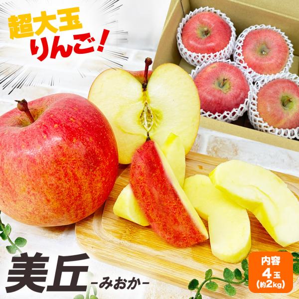 ■商品ご家庭用 超大玉りんご 青森県産 美丘■容量4玉入(約2kg)■発送時期こちらの商品は、2月下旬頃より順次発送いたします。発送開始後、おおよそ5営業日以内に発送いたします。農作物のため日時指定をお受けすることができかねます。ご理解の程...