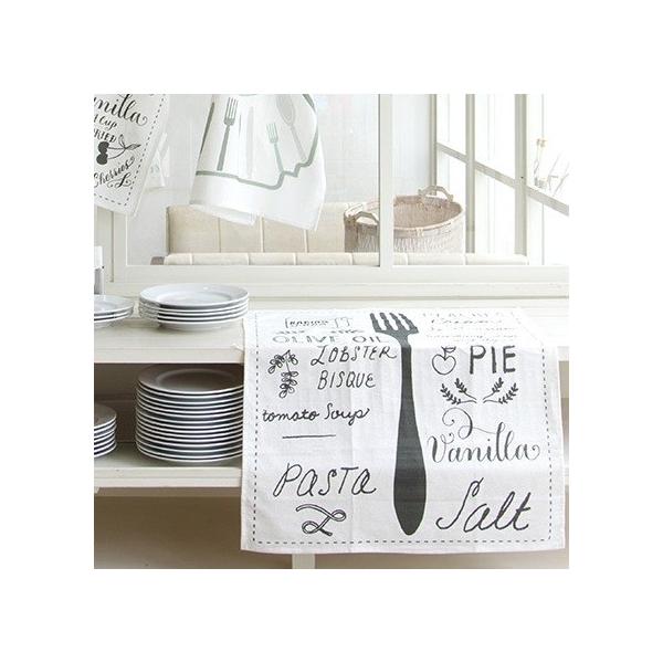 キュートなイラストが好評なリネン素材の大判ディッシュクロス！吸水性・速乾性に優れたリネン素材は使うほどに馴染んでいきます。大判なので棚やバスケットの目隠しに使うのもお薦め。ひも付きでさっと掛けておけるのでキッチンの壁に飾るように並べれば、後...