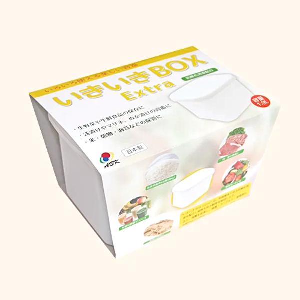 サイズ：190W×140D×120H（1.9リットル）「いきいき Box Extra」は、生成過程で会田伸一氏の開発した真・抗酸化溶液という特殊酵素を混入し、腐敗の原因となる酸化を防ぎ、鮮度を保持します。また、発酵を促進し、味噌・ヨーグルト...