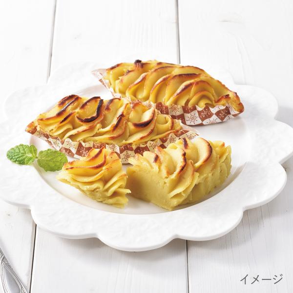 お芋そのままのスイートポテトさつまいもに卵と北海道産牛乳とたっぷりのバター、生クリームを溶かし入れ練り上げました。