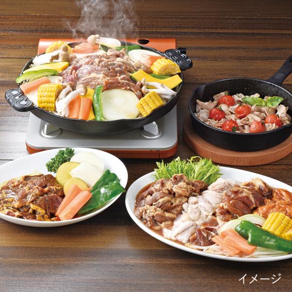 羊・豚・鶏、色々なお肉を焼肉で楽しめる、総重量2.1ｋｇのバラエティセットです。