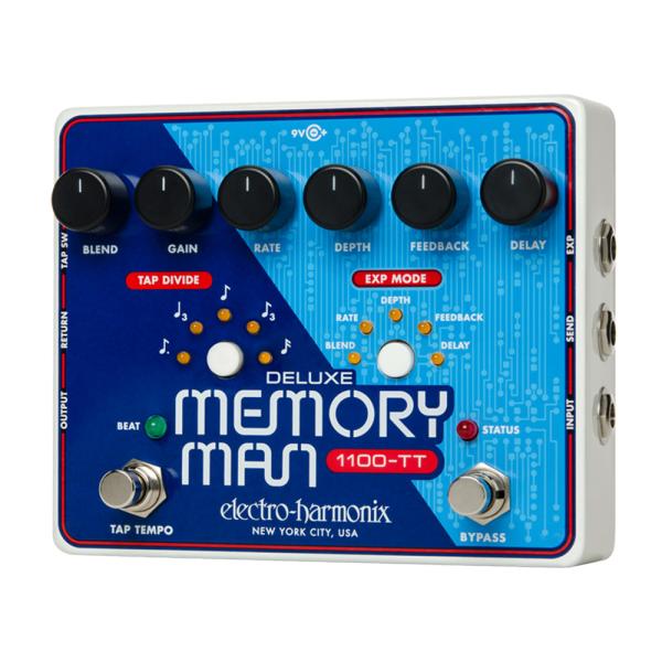 Electro-Harmonix Deluxe Memory Man 1100-TT - Delay -DELUXE MEMORY MAN 1100-TT は、アナログ・ディレイの名機Deluxe Memory Manと同じ高品質なBBD素...