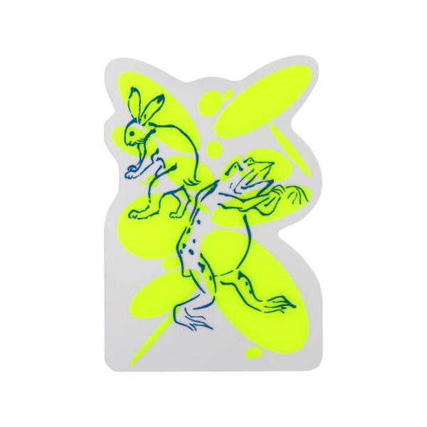 ビビッと！くるデザイン文具で日常にアクセントを！おしゃれな鳥獣戯画モチーフのステーショナリーシリーズ。栞にもスマホの裏にも入る！