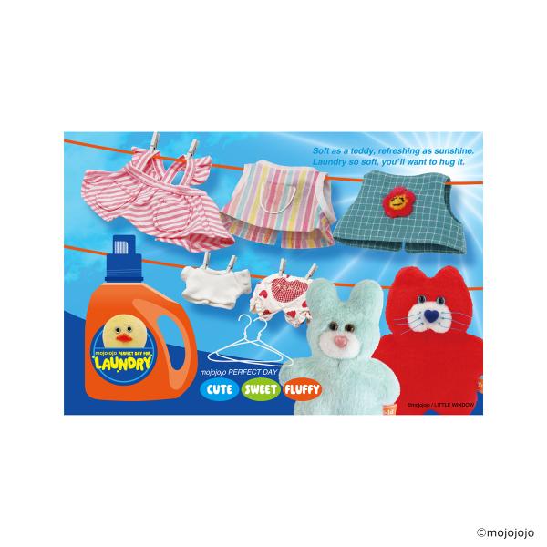 mojojojoステーショナリーシリーズ第2弾！「LAUNDRY（洗濯）」をテーマに、「Todd friends」のキャラクターたちが、洗濯日和の青空の下で洗ったり・洗われたりする様子を、カラフルでポップな色合いで描いた新シリーズ「mojo...