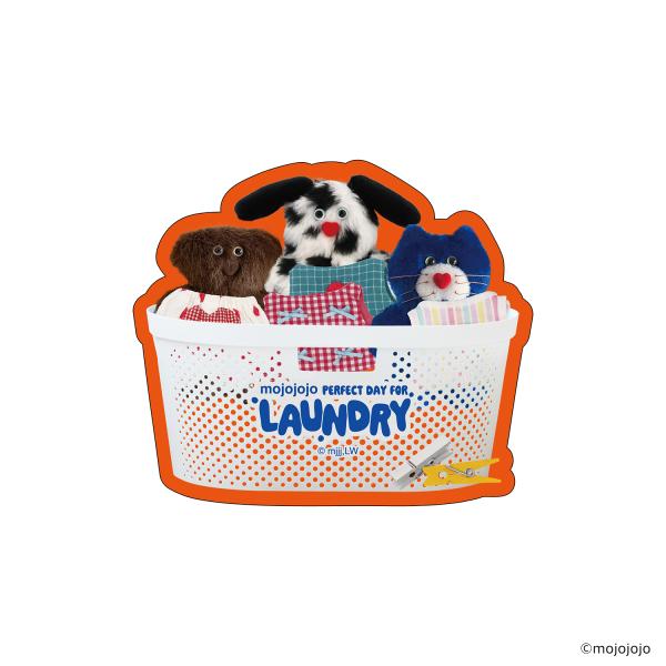 mojojojoステーショナリーシリーズ第2弾！「LAUNDRY（洗濯）」をテーマに、「Todd friends」のキャラクターたちが、洗濯日和の青空の下で洗ったり・洗われたりする様子を、カラフルでポップな色合いで描いた新シリーズ「mojo...