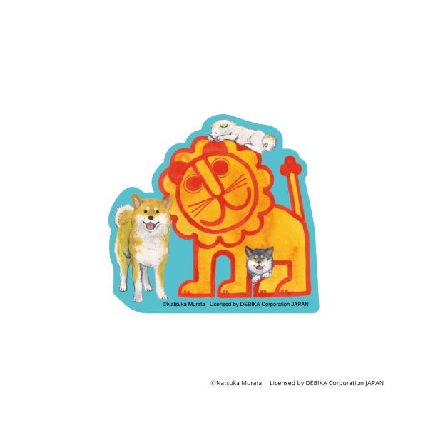 Old Resta × 人気イラストレーター 村田夏佳さんとデビカさんのコラボアイテムが登場！柔らかな水彩タッチで描かれるこれまでにない新しいステーショナリーです。らいおんと柴犬達を描いたダイカットステッカー。スマホケースに入るサイズです。...