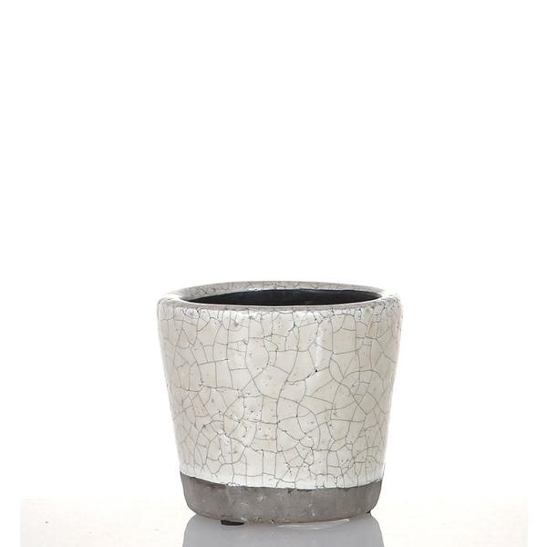 サイズ：H.95 Φ105mm 材質：テラコッタ 特記事項：鉢サイズ：2号鉢目安本製品はハンドメイドの為、形・サイズ・焼き色等に個体差があります。表面のキズ・ピンホールや素地部分・底穴周りにヒビが生じている場合があります。また、釉薬の掛かり...