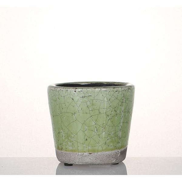 サイズ：H.95 Φ105mm 材質：テラコッタ 特記事項：鉢サイズ：2号鉢目安本製品はハンドメイドの為、形・サイズ・焼き色等に個体差があります。表面のキズ・ピンホールや素地部分・底穴周りにヒビが生じている場合があります。また、釉薬の掛かり...