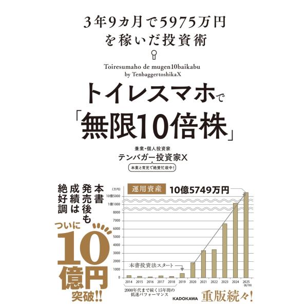 出版社名：ＫＡＤＯＫＡＷＡ著者名：テンバガー投資家Ｘ発行年月：2024年01月キーワード：トイレ スマホ デ ムゲン ジュウバイカブ サンネン キュウカゲツ デ ゴセンキュウヒャクナナジュウゴマンエン オ カセイダ トウシジュツ、テンバガー...
