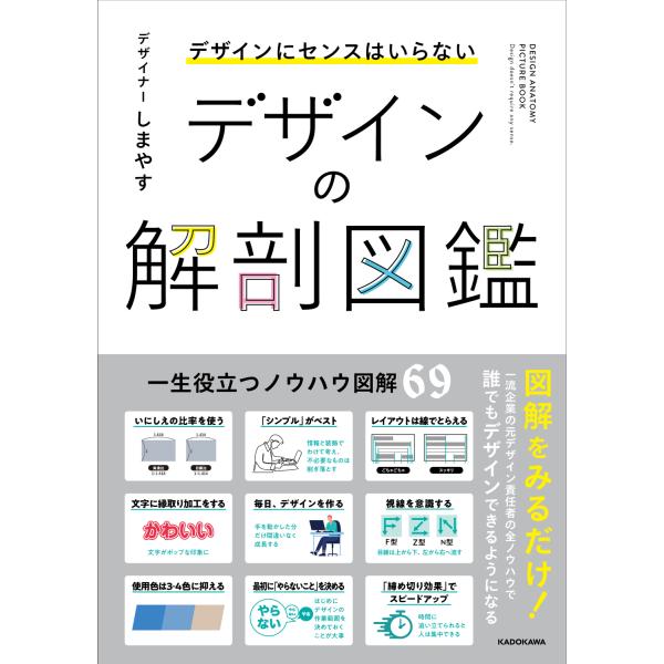 出版社名：ＫＡＤＯＫＡＷＡ著者名：しまやす発行年月：2025年01月キーワード：デザイン ニ センス ワ イラナイ デザイン ノ カイボウ ズカン、シマヤス